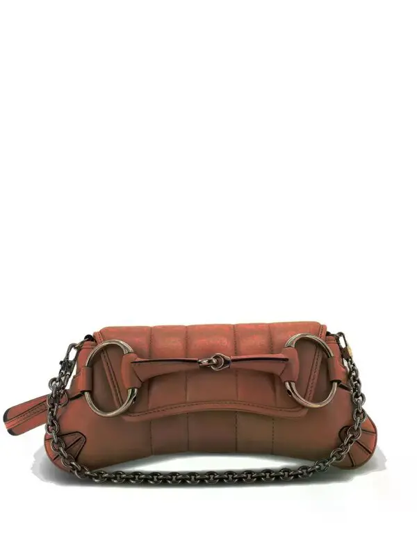 Gucci Horsebit Chain Vertical Quilted Small Shoulder Bag - Neutrals