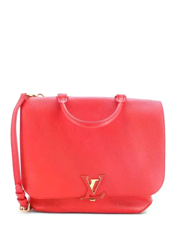 LOUIS VUITTON Volta Leather Satchel - Red