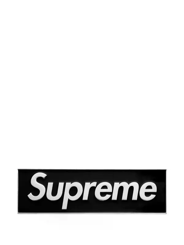 Supreme Logo-motif Car Emblem - Black