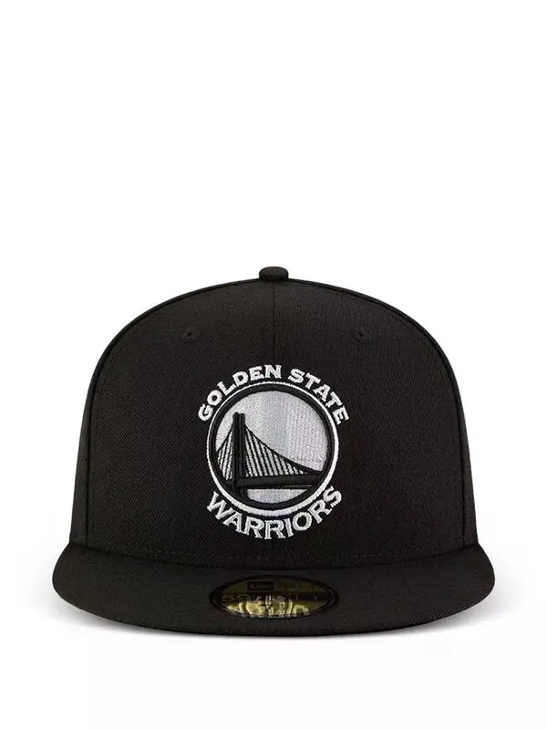 New Era Golden State Warriors 59fifty Embroidered-logo Cap - Black
