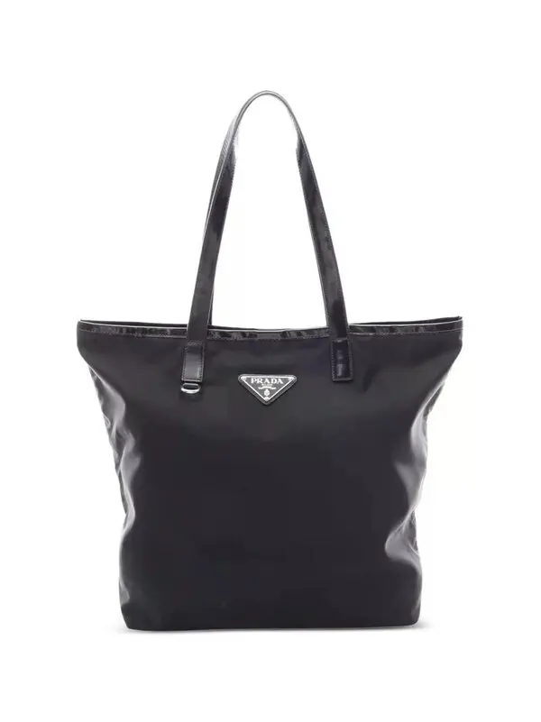 Prada Logo Print Tote Bag
