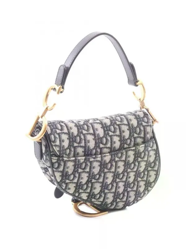 Dior Mini Saddle Oblique Handbag - Blue