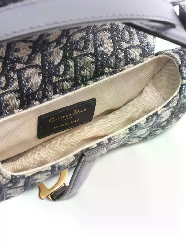 Dior Mini Saddle Oblique Handbag - Blue