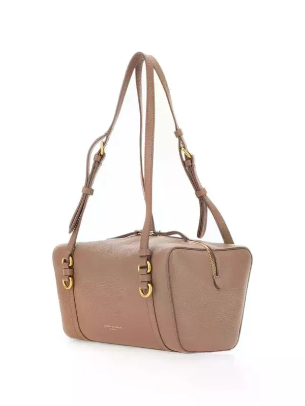 GIANNI CHIARINI Terry Pebbled-leather Shoulder Bag - Pink