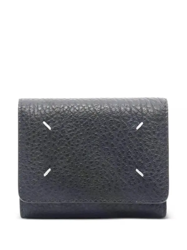 MAISON MARGIELA Trifold Leather Wallet - Black