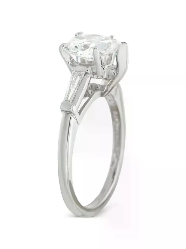 LB EXCLUSIVE Platinum Diamond Ring - Silver