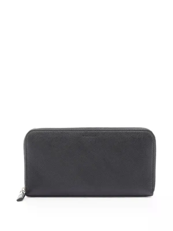 Prada 2010s Saffiano-leather Wallet - Black