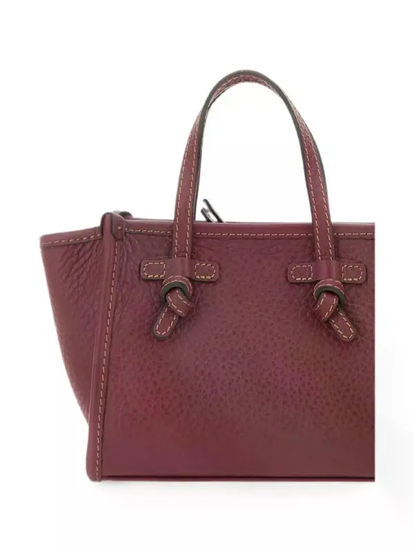 GIANNI CHIARINI Small Marcella Leather Tote Bag - Red