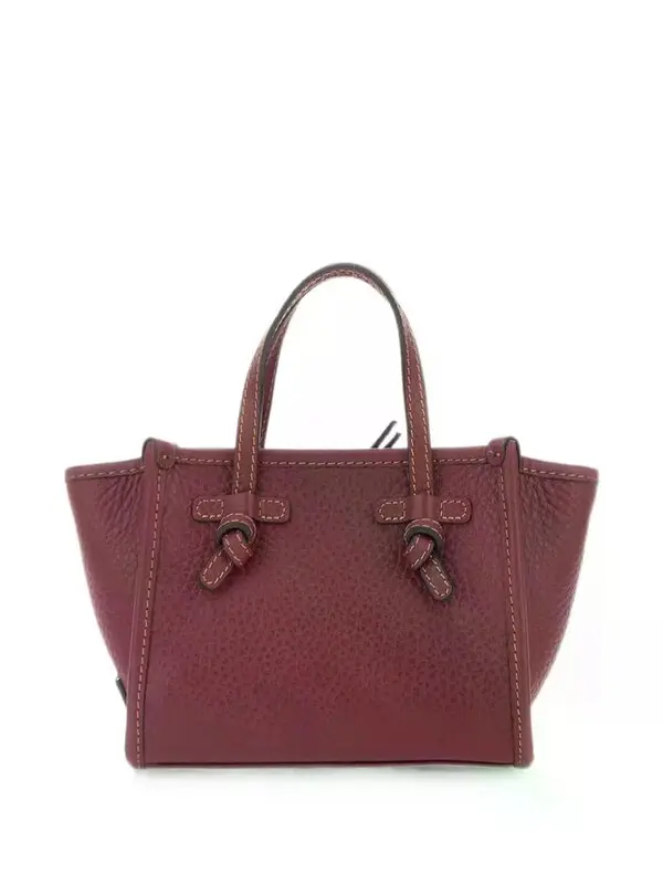 GIANNI CHIARINI Small Marcella Leather Tote Bag - Red