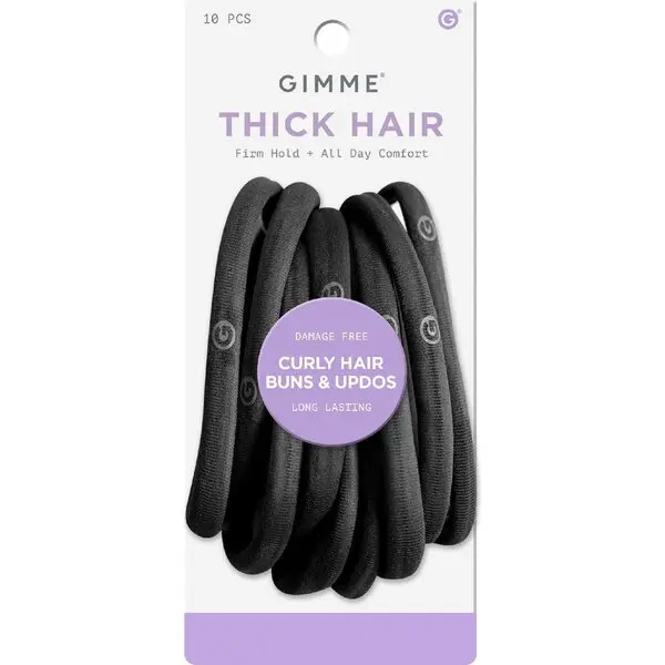 GIMME BEAUTY Long Hair Seamless Hair Bands - Black