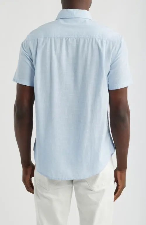 Ag Mason Classic Fit Short Sleeve Button-up Work Shirt - Fresh Blue