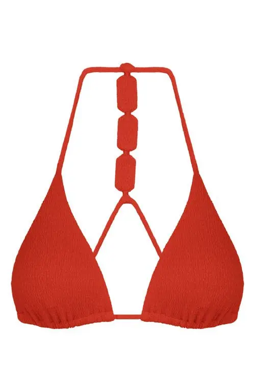 VIX PAULA HERMANNY Textured Triangle Bikini Top