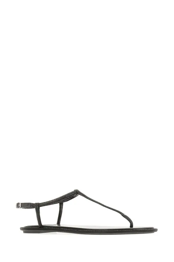 Rene Caovilla Embellished Strappy Thong Sandals - Multicolor