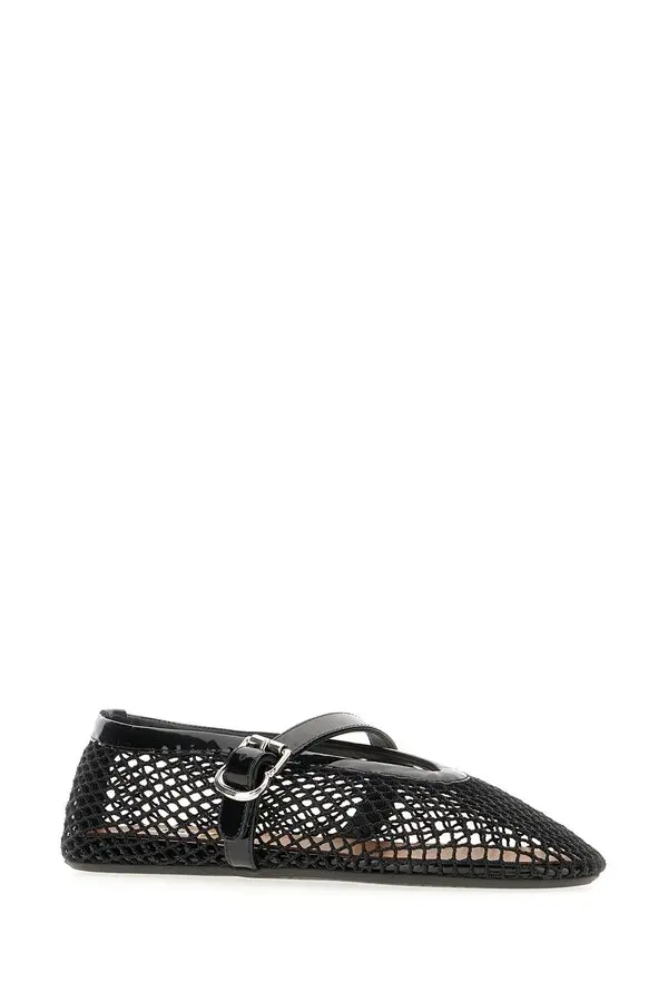 Alaïa Pointed Toe Mary Jane Flats With Buckle Detail