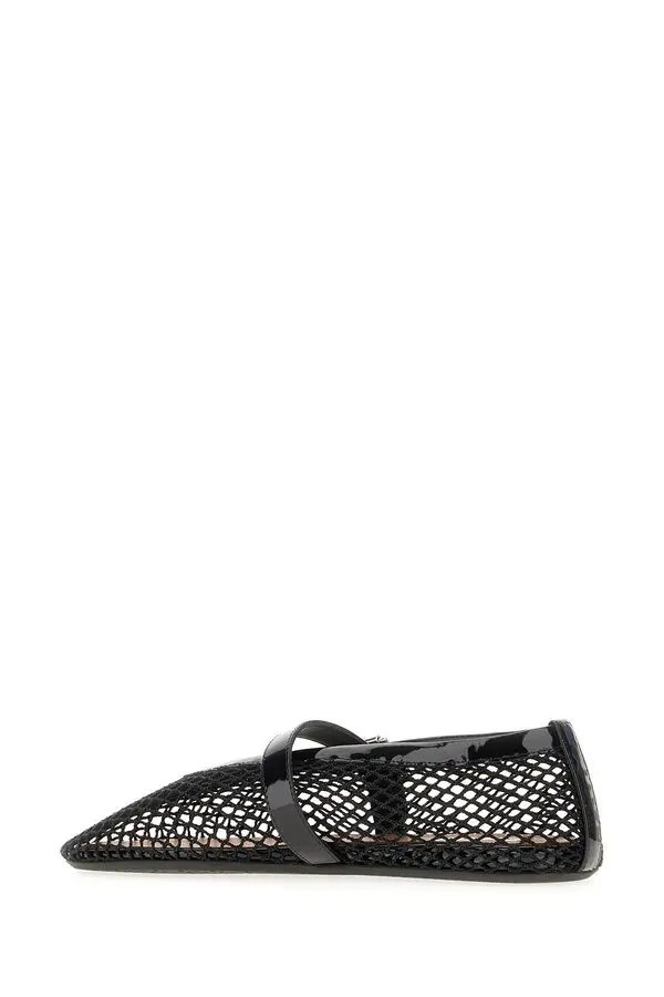 Alaïa Pointed Toe Mary Jane Flats With Buckle Detail