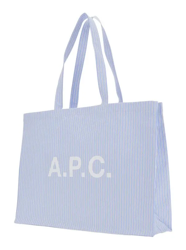 A.p.c. Diane 2.0 Striped Cotton Tote Bag - Multicolor