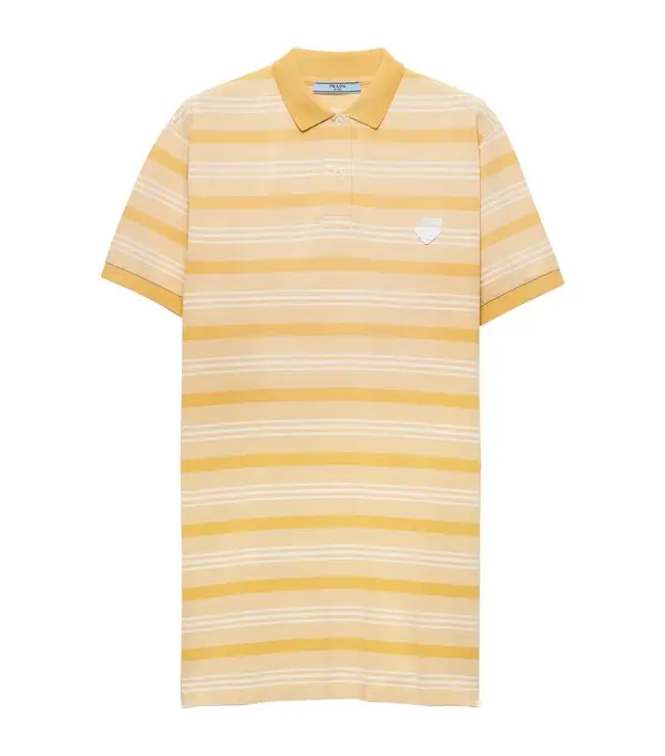 Prada Cotton Piqué Stripe Mini Dress