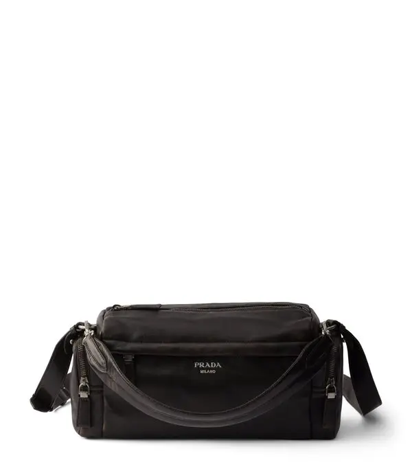 Prada Nappa Leather Shoulder Bag - Brown