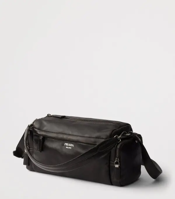 Prada Nappa Leather Shoulder Bag - Brown