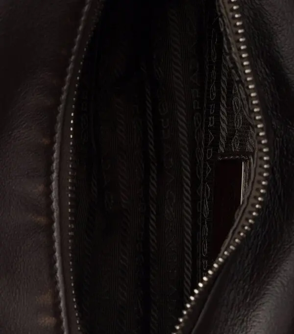 Prada Nappa Leather Shoulder Bag - Brown