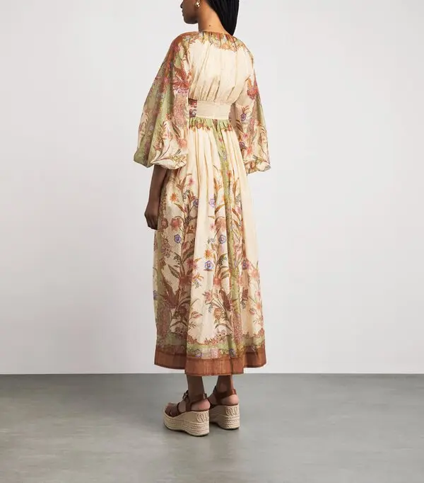 Zimmermann Indra Maxi Dress In Cotton-silk