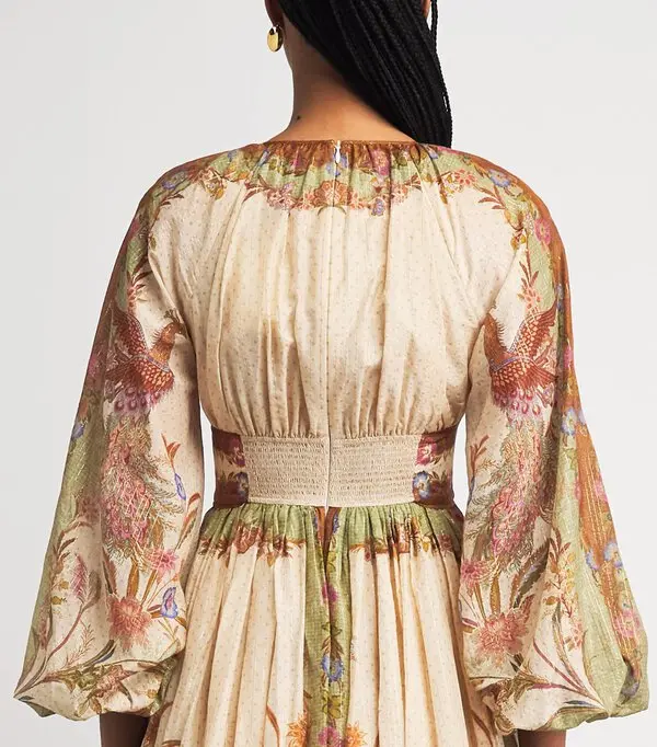 Zimmermann Indra Maxi Dress In Cotton-silk
