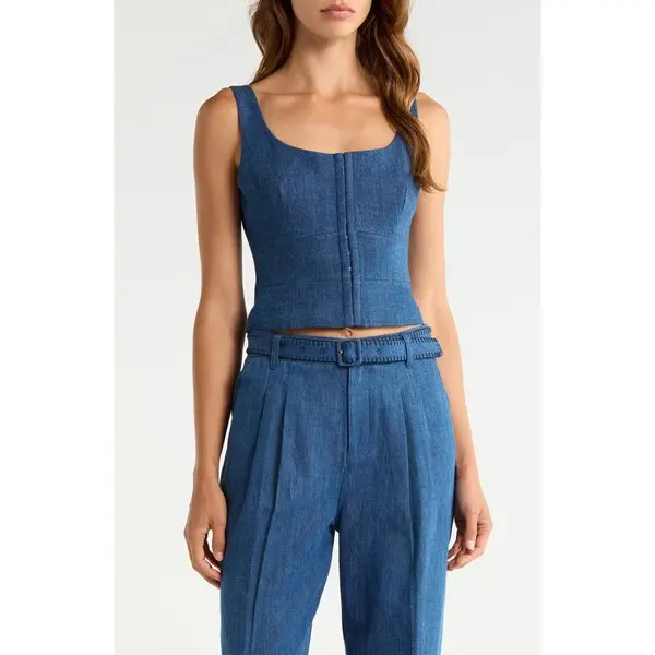 Paige Carra Corset Top - Tidepool