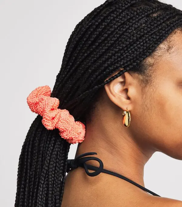 Hunza G Crinkle Scrunchie - Orange