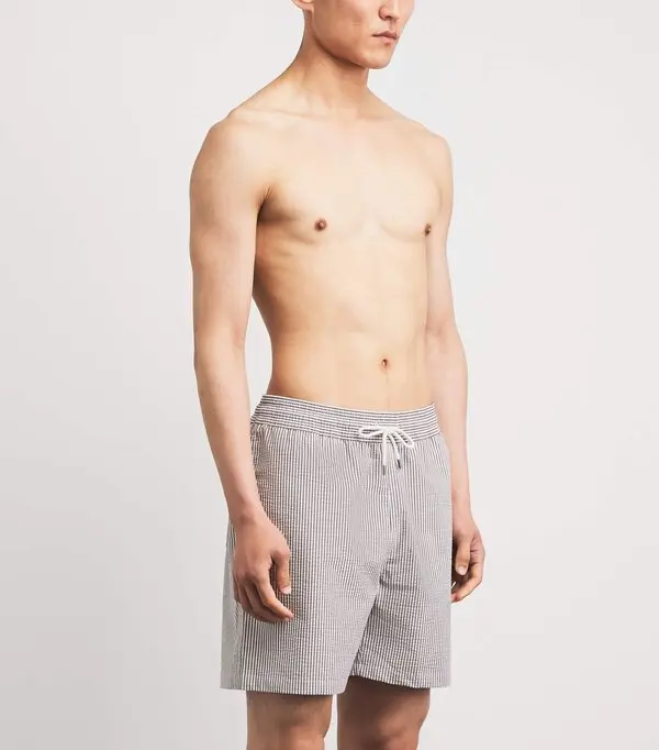 Polo Ralph Lauren Seersucker Traveller Swim Shorts - Brown
