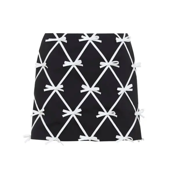 Moschino Bow Mini Skirt - Black