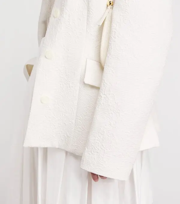 TOTEME Cotton Jacquard Longline Blazer