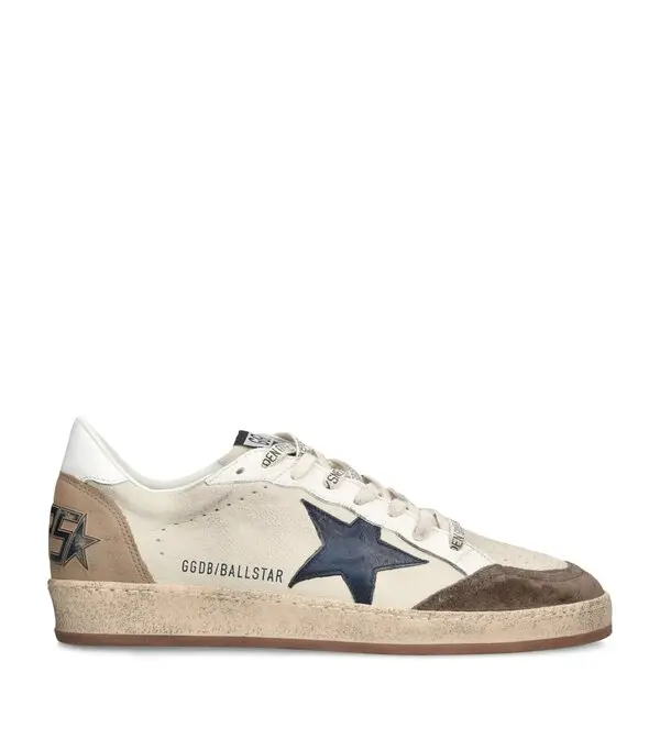 GOLDEN GOOSE Ballstar Leather Sneakers - White