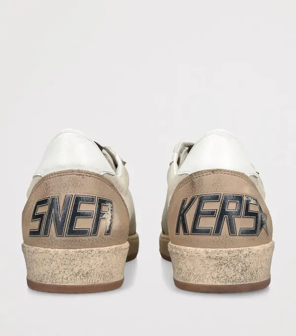 GOLDEN GOOSE Ballstar Leather Sneakers - White