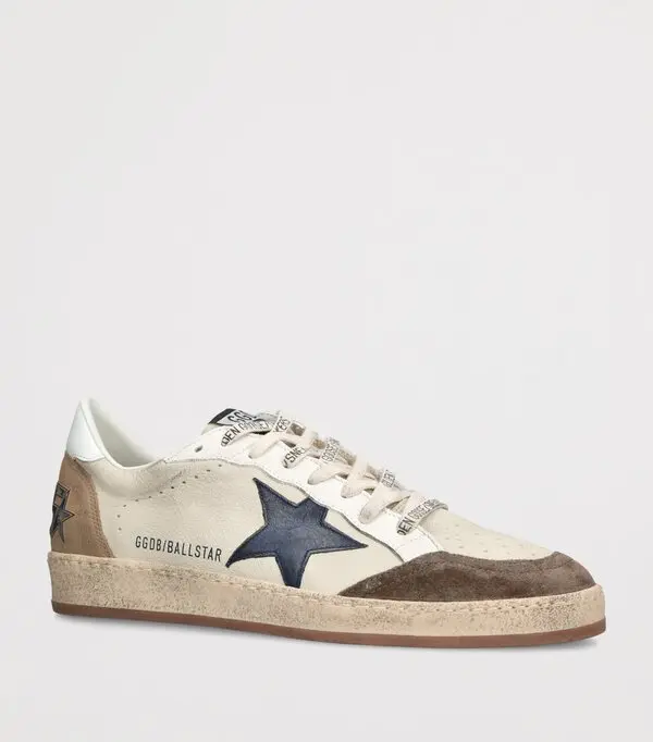 GOLDEN GOOSE Ballstar Leather Sneakers - White