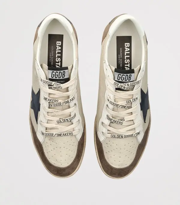 GOLDEN GOOSE Ballstar Leather Sneakers - White