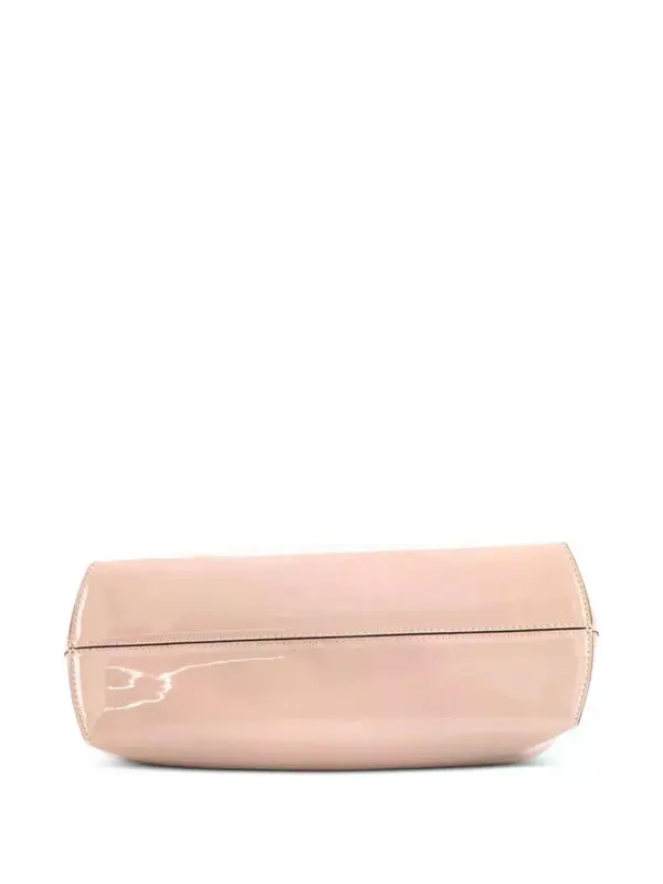 Fendi Patent Midi Shoulder Bag - Neutrals
