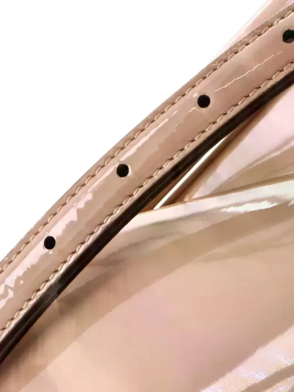 Fendi Patent Midi Shoulder Bag - Neutrals