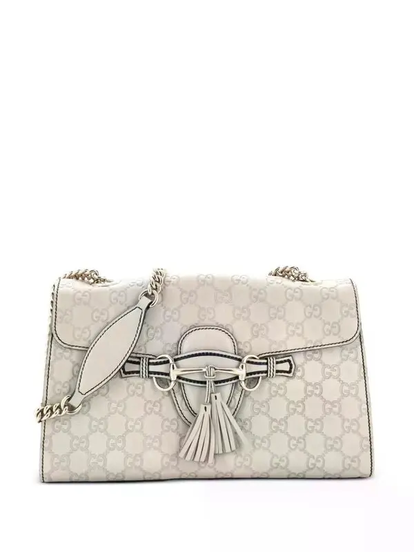 Gucci Emily Chain Flap Shoulder Bag - Neutrals