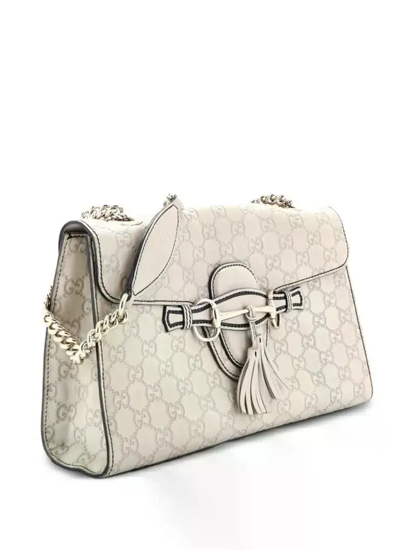Gucci Emily Chain Flap Shoulder Bag - Neutrals