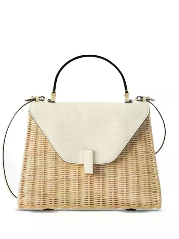 VALEXTRA Iside Leather-trim Tote Bag