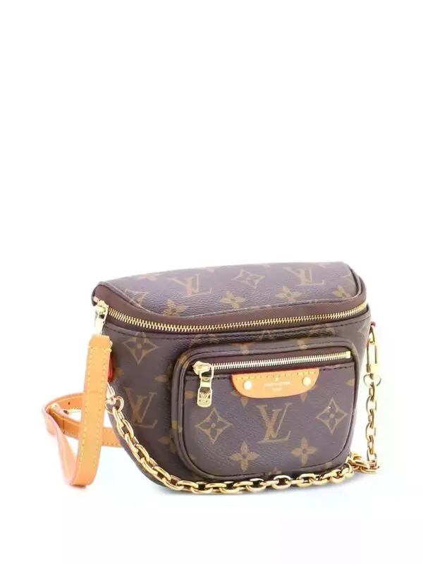 LOUIS VUITTON Monogram Canvas Mini Belt Bag - Brown