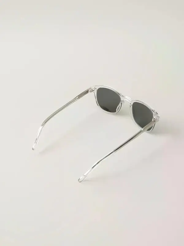 LESCA Transparent Frame Sunglasses