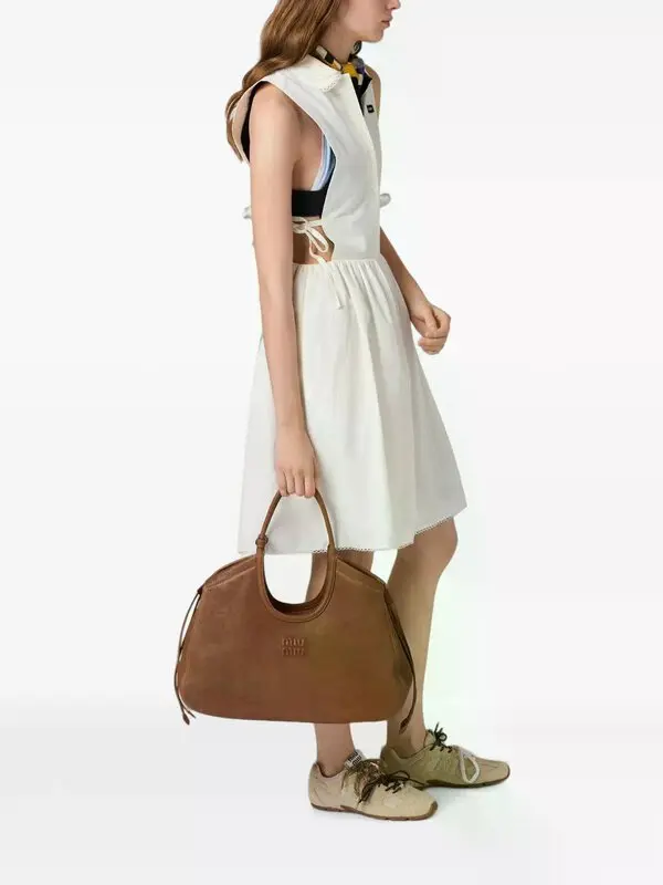 Miu Miu Ivy Nappa Leather Shopping Bag