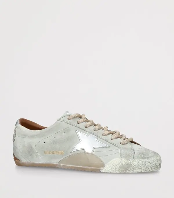 GOLDEN GOOSE Suede Leather True Star Sneakers - Beige