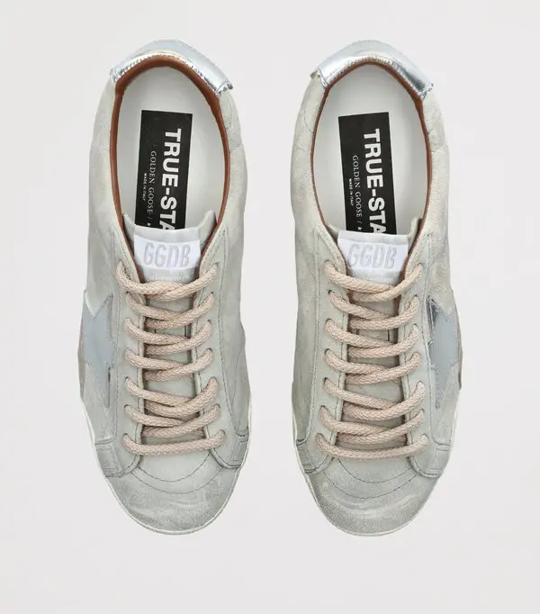GOLDEN GOOSE Suede Leather True Star Sneakers - Beige