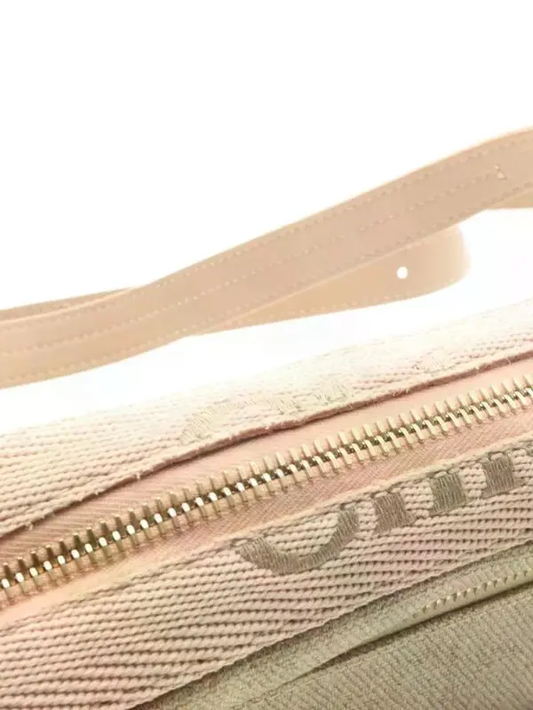 Chloé Beige Logo Print Belt Bag