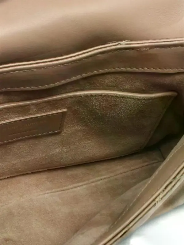 Saint Laurent Le 57 Quilted Leather Shoulder Bag - Neutrals