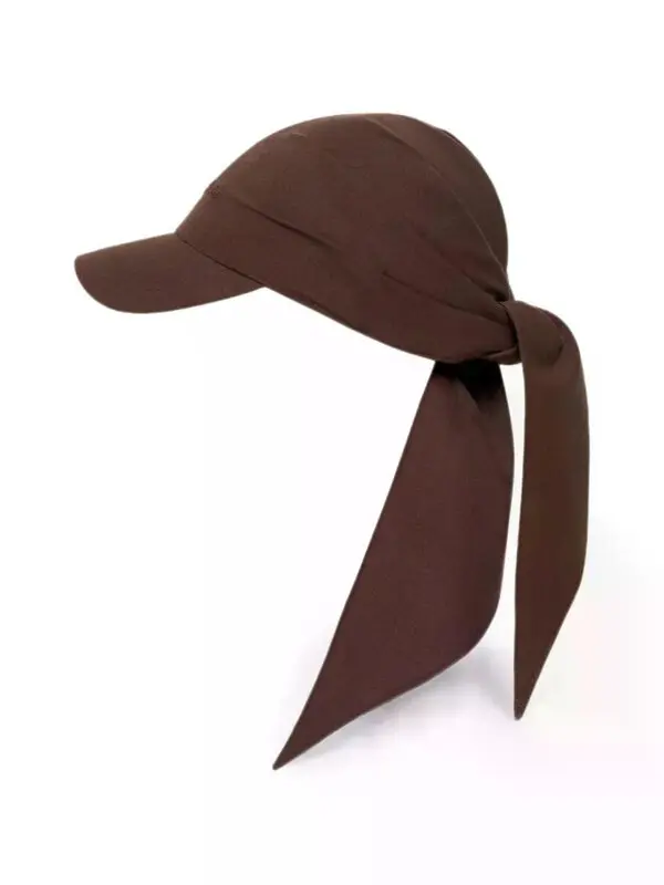 Manière De Voir Arianne Linen Bandana Cap - Brown