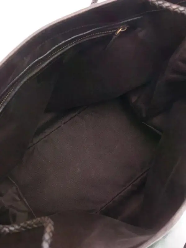 Gucci Gg Canvas Braided Handle Tote Bag