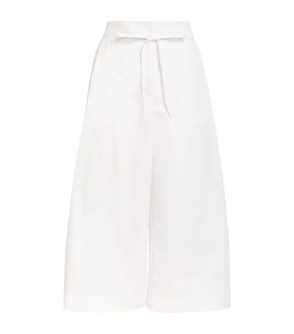 Jacquemus Cotton Wide-leg Cropped Trousers